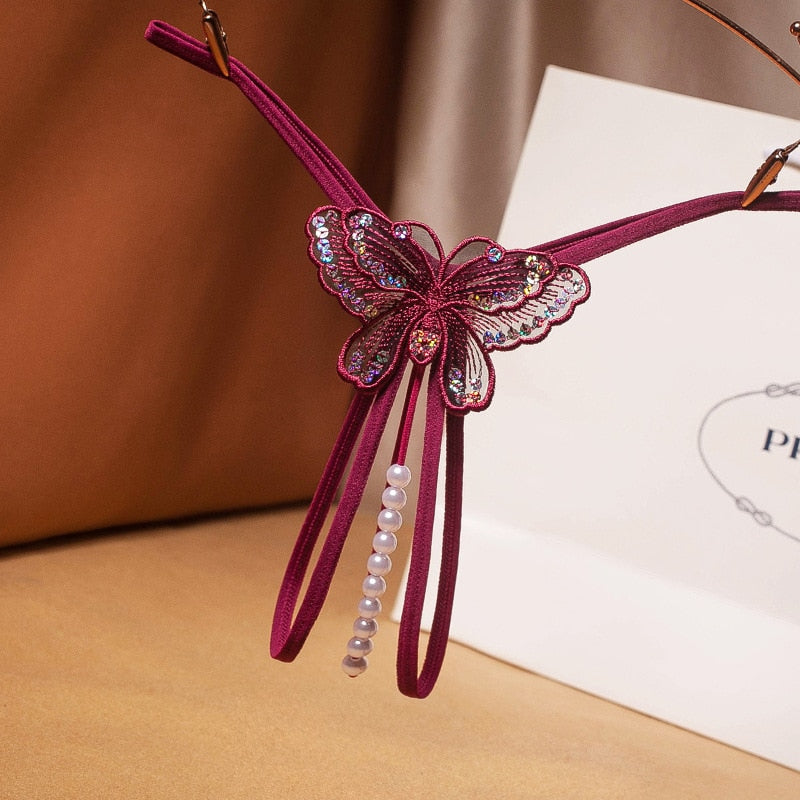 Pearl Sequins Thong Women Sexy G-string – AMAIO